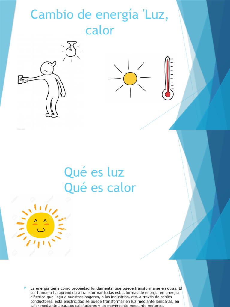 Cambio de Energía 'Luz, Calor | PDF