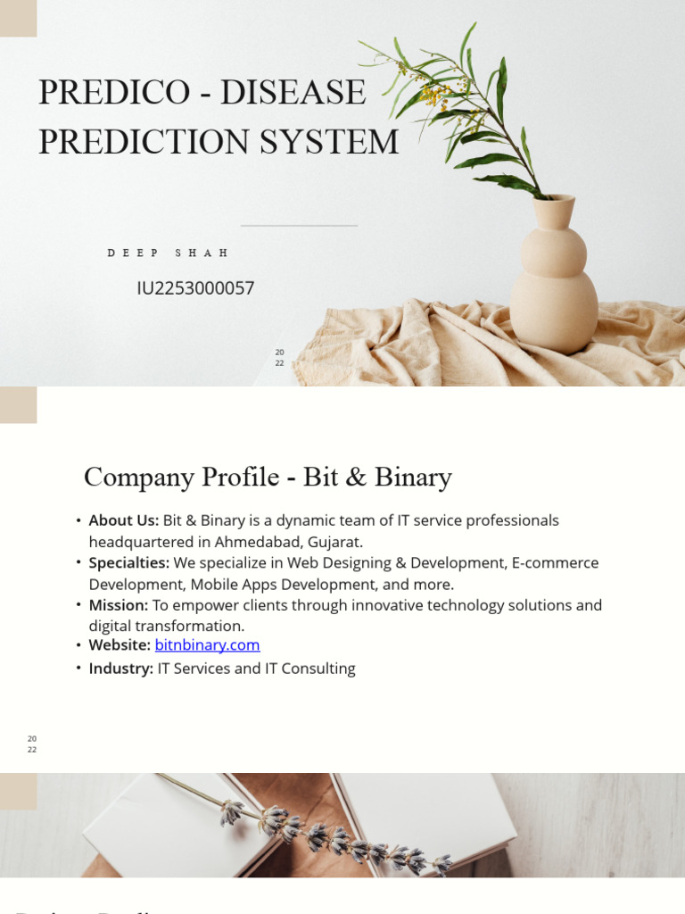 Predico: Disease Prediction Platform | PDF | Cyberspace | Information ...
