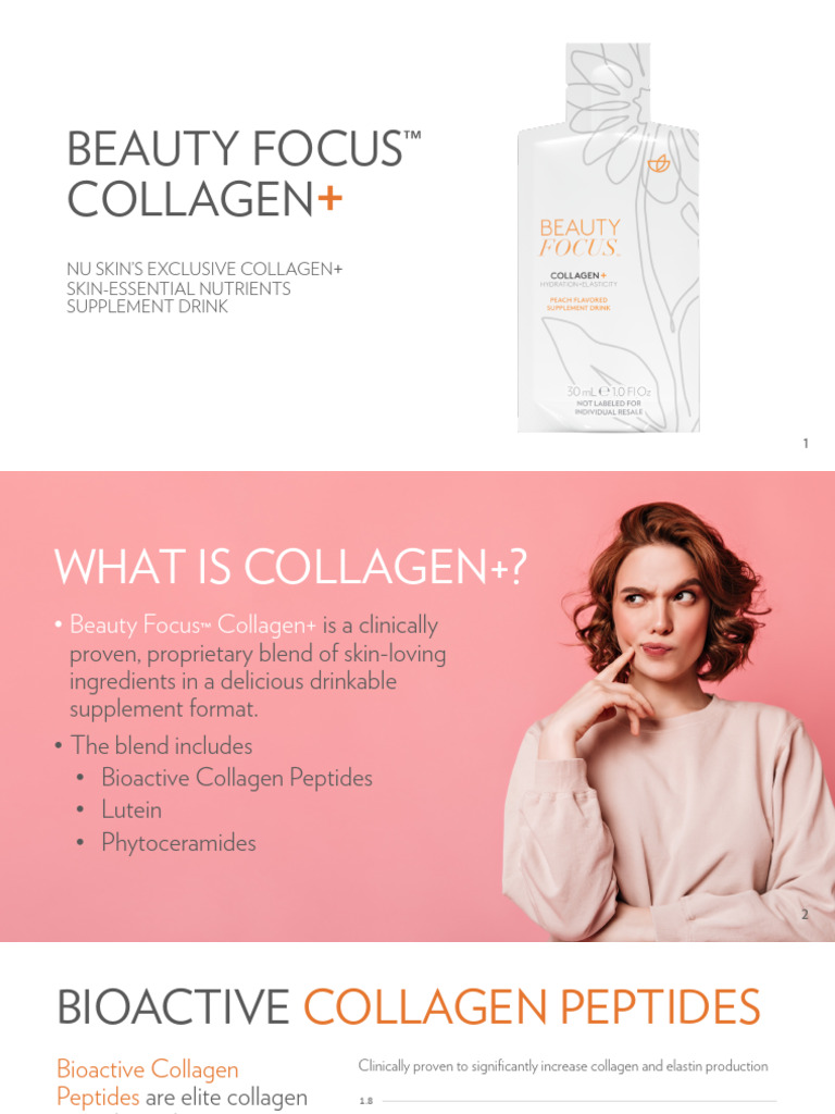 Beauty Focus Collagen Plus Clinicals Presentation | PDF | Collagen ...