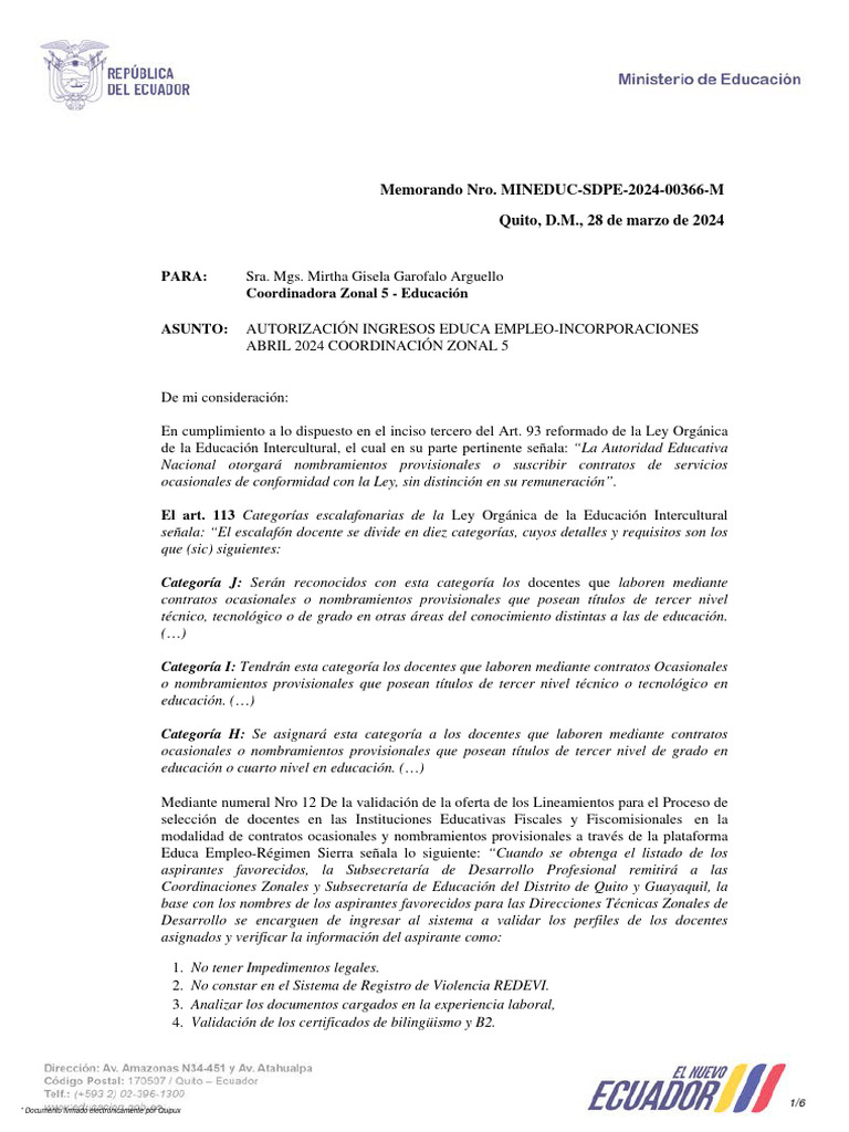 Mineduc Sdpe 2024 00366 M | PDF