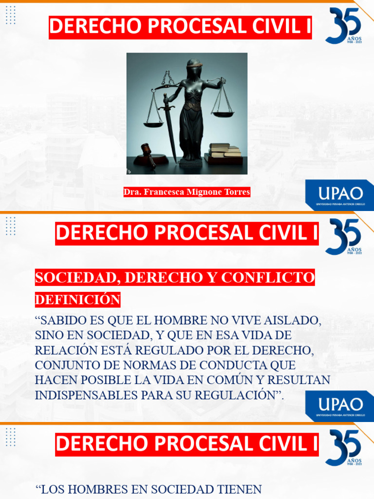 DPC I Sem 01 | PDF | Ley procesal | Mediación
