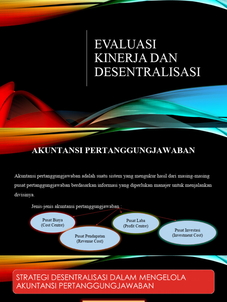 Evaluasi Kinerja Dalam Perusahaan Yang Terdesentralisasi | PDF | Karier & Perkembangan