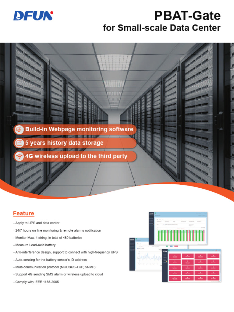 DFUN PBAT-Gate for Small-scale Data Center 2023 V2.0(battery monitoring system) | PDF | World ...