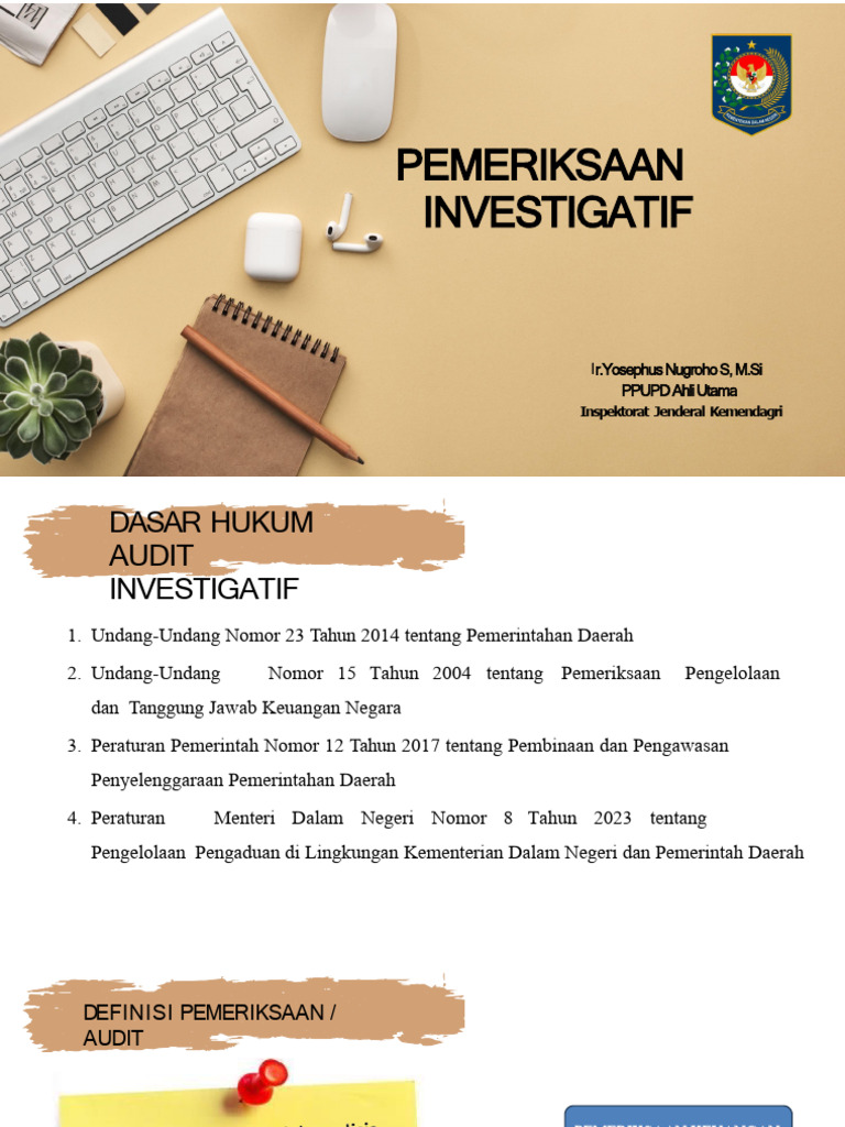Definisi dan Proses Pemeriksaan Investigatif | PDF