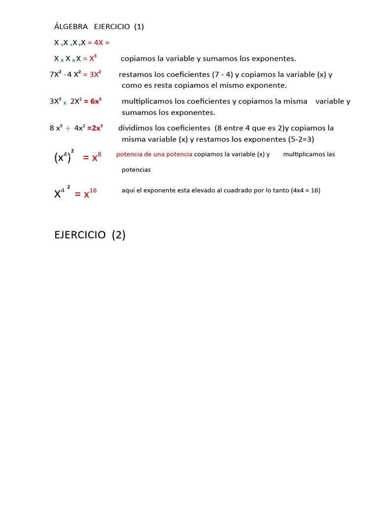 Álgebra Ejercicio | PDF | Intervalo (Matemáticas) | Número natural