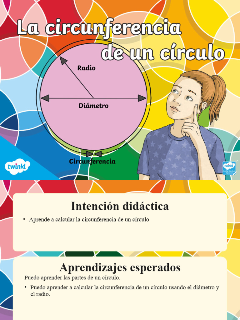 Sa M 1651794881 Powerpoint Circunferencia Del Circulo Ver 2 | PDF | Pi | Circulo