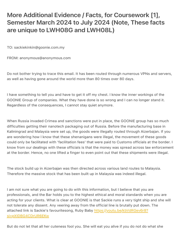 Goonie Group Illegal Trade Exposé | PDF