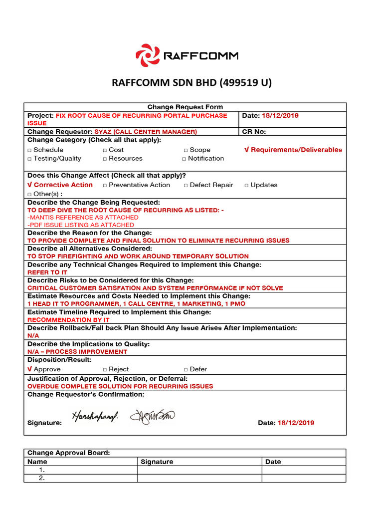 CR Fix Root Cause of Recurring Portal Purchase Issue | PDF | Technology ...