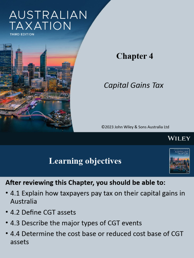 Bevacqua 3rd Edition Chapter 4 Slides | PDF | Capital Gains Tax | Capital Gain