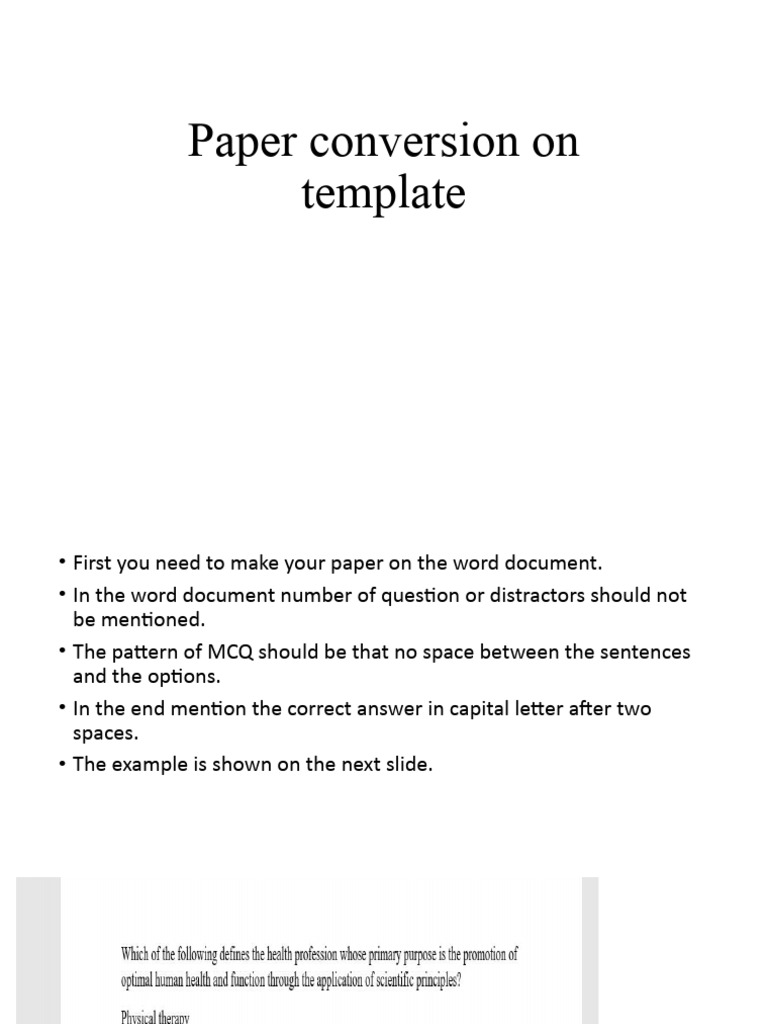 Paper Conversion On Template Guideline | PDF