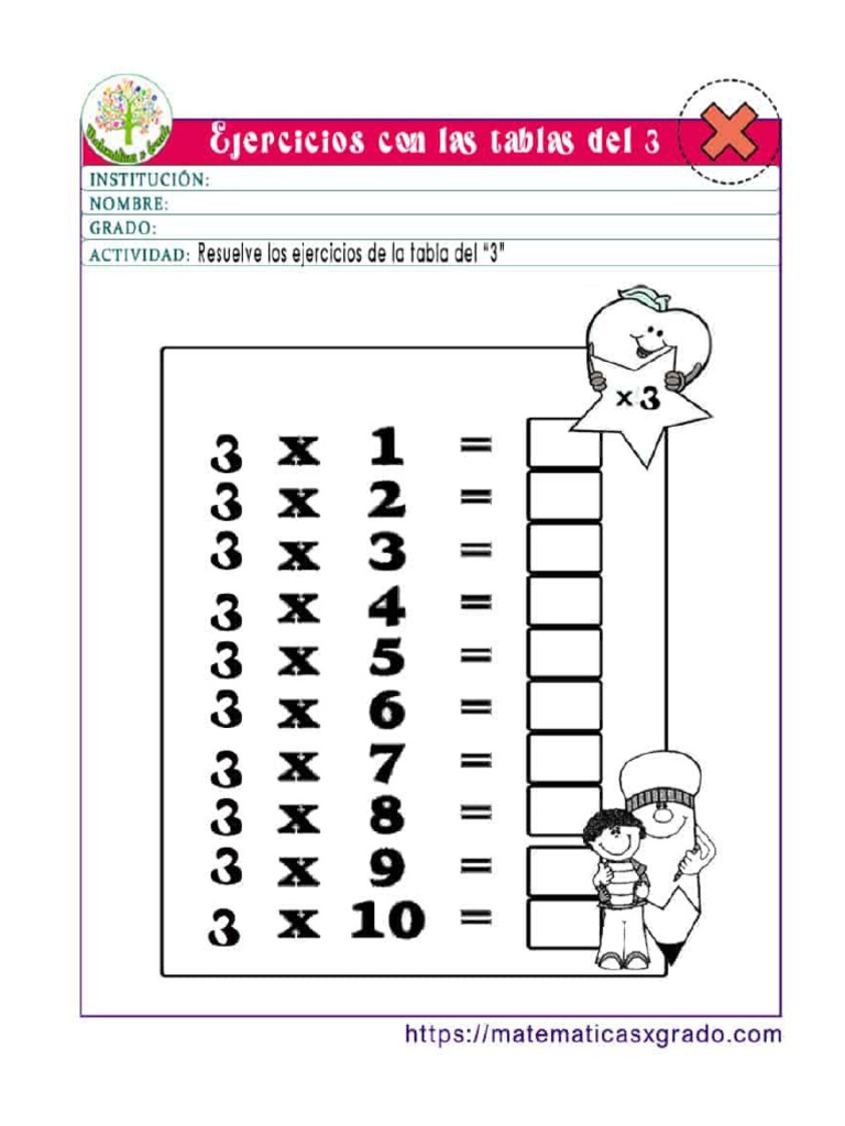 Tabla Del 3 | PDF