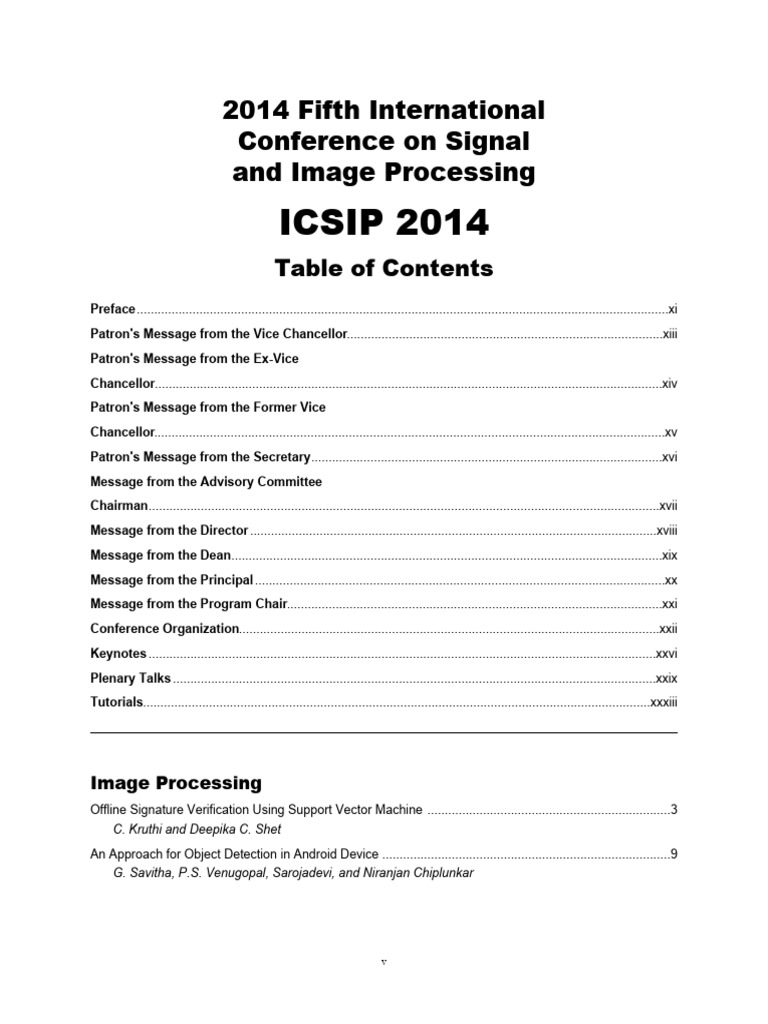 Table of Contents | Download Free PDF | Image Segmentation | Cluster Analysis