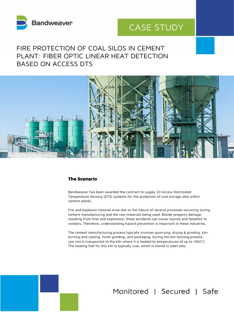 Bandweaver - Case Study - Cement Plant Monitoring 1.4 | PDF | Cement | Coal