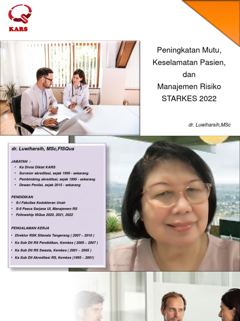 Dr. Luwiharsih MSC - 1. Rev1 - PMKP Dan Manajemen Risiko - PERSI Bali 250823 | PDF