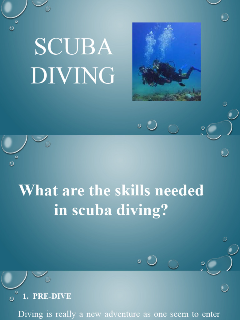 P.E Lesson 3 Scuba 1 | PDF | Scuba Diving | Safety