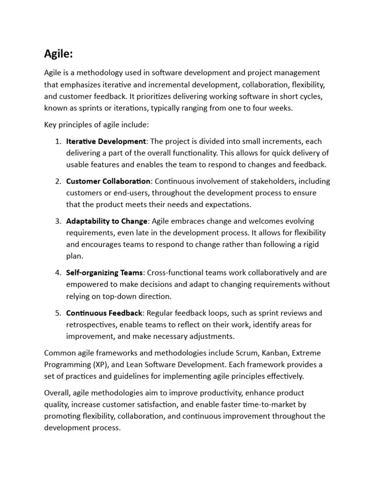 Agile | Download Free PDF | Scrum (Software Development) | Software Development Process