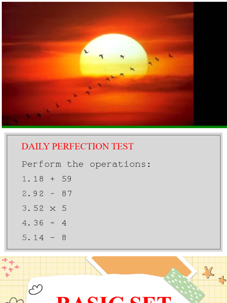 Basic Set Operations-Union and Intersection | PDF