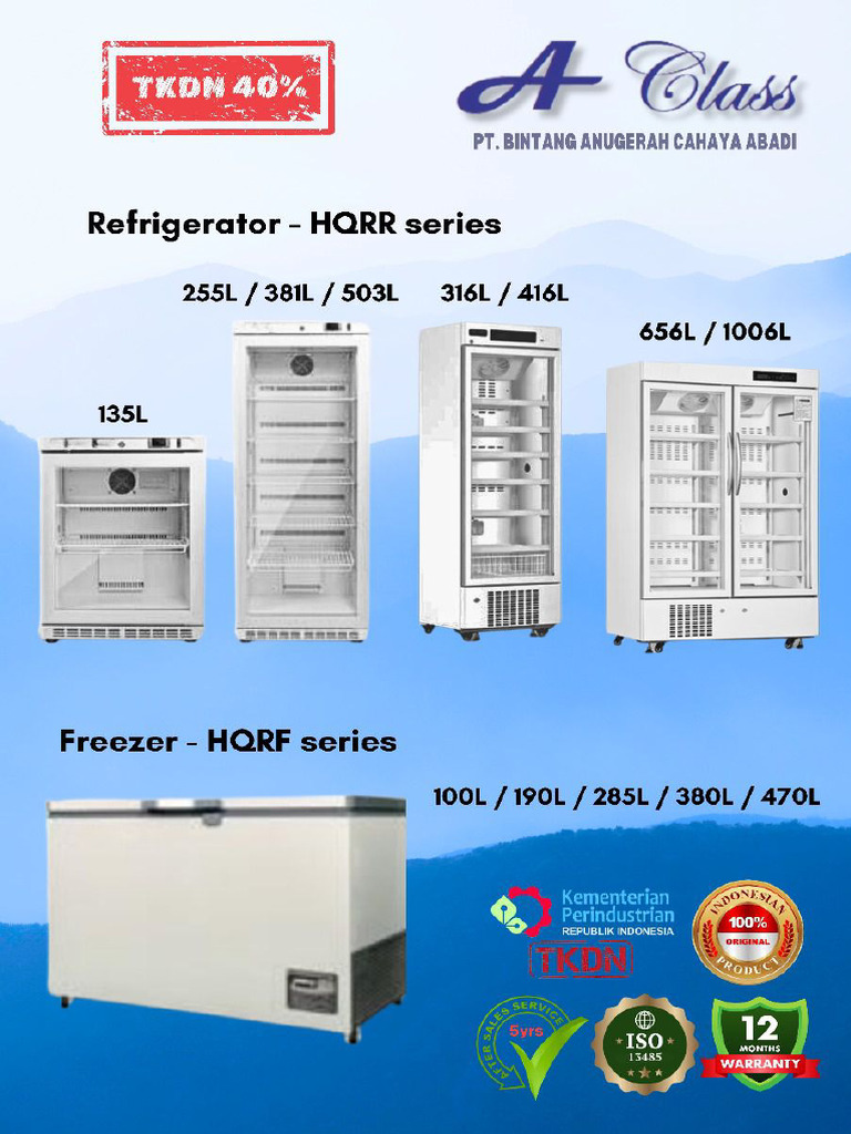 Pharmaceutical Refrigerators & Freezers | PDF | Refrigerator ...