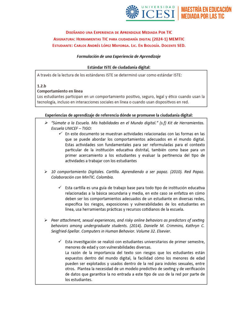 Actividad de Enseñanza de Aprendizaje Definitivo | PDF | Evaluación | Aprendizaje