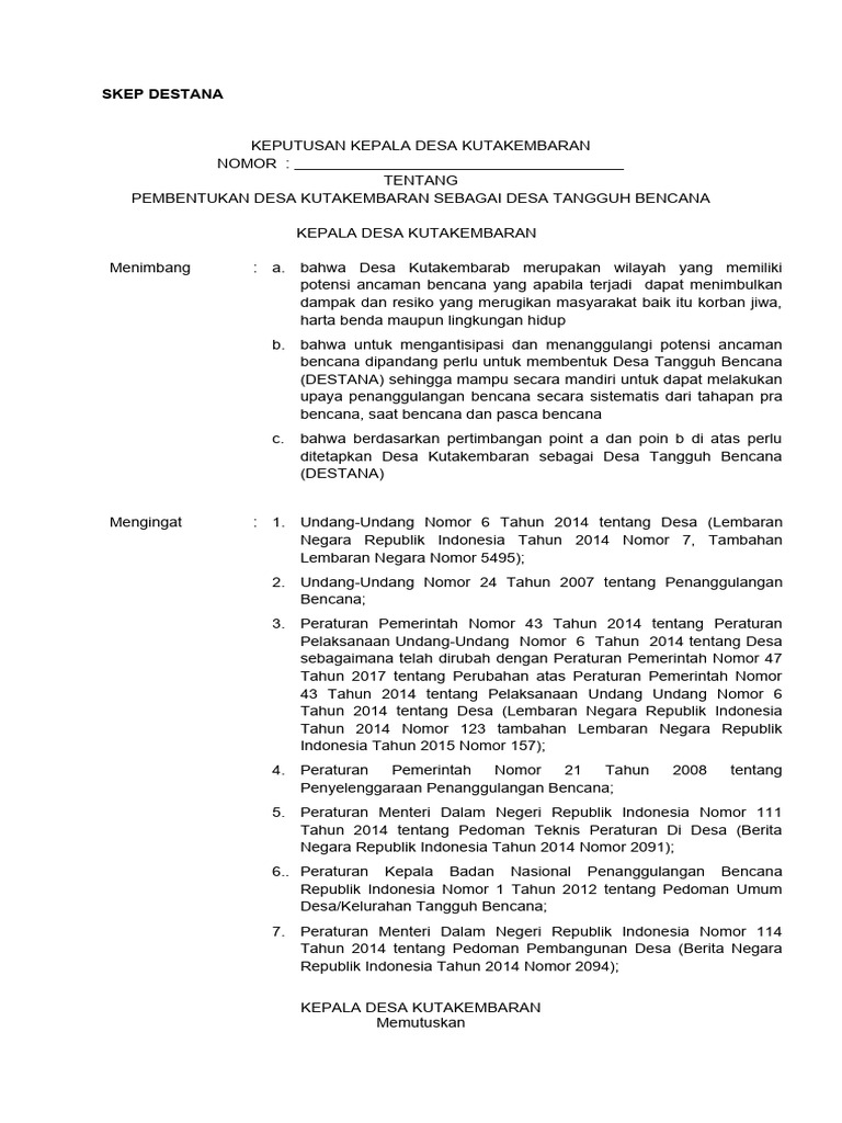 Skep Destana Kutakembaran | PDF