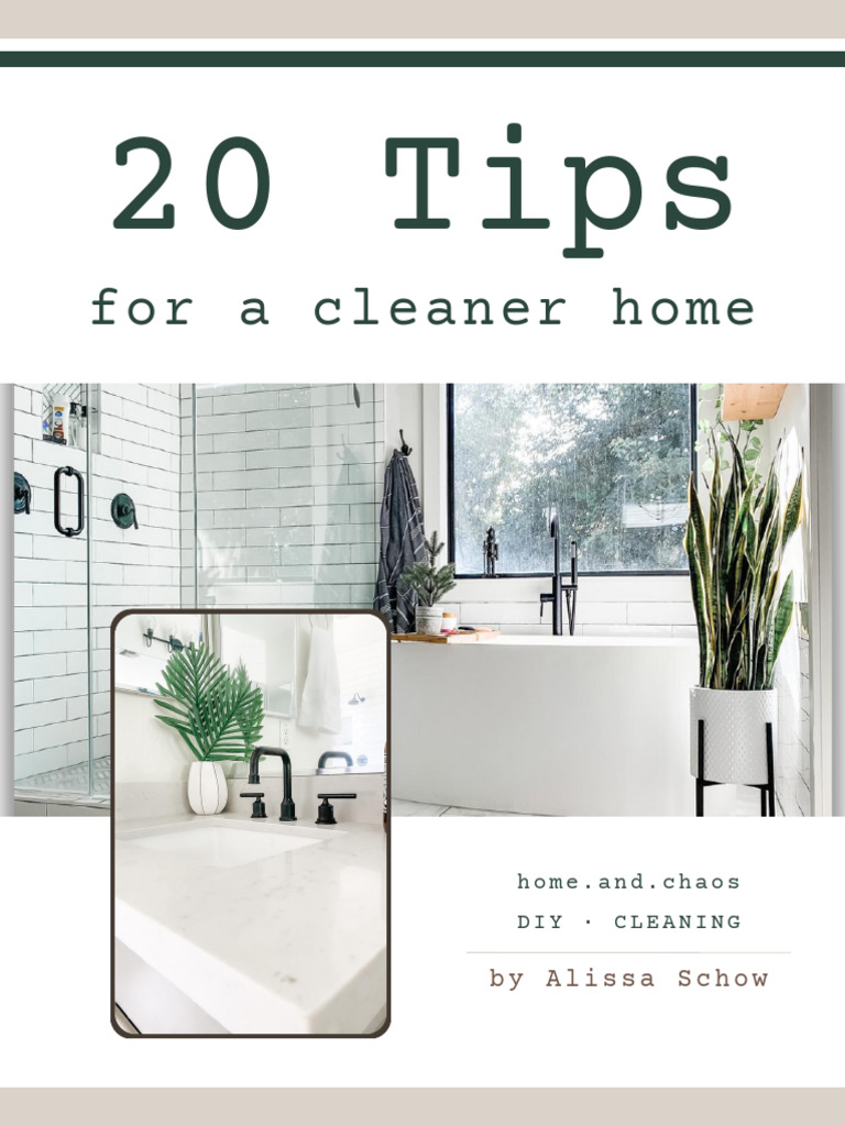 20 Tips For A Cleaner Home | PDF