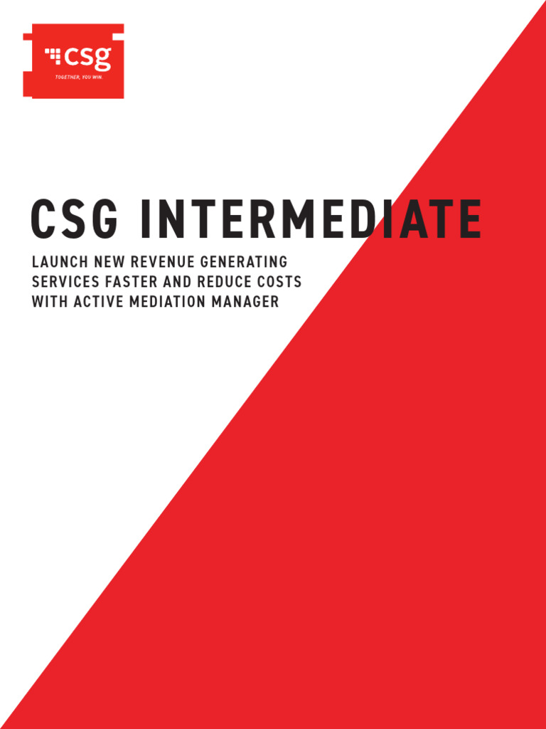 092 CSG Intermediate | PDF | Lte (Telecommunication) | Total Cost Of Ownership