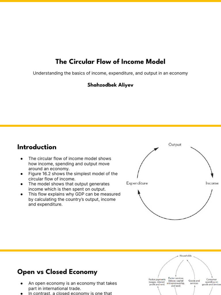 The Circular Flow of Income | PDF | Economic Equilibrium | Microeconomics