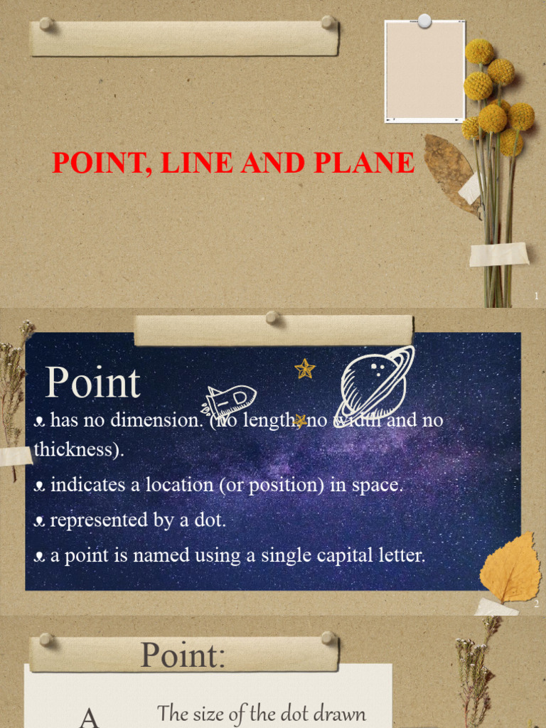 Point, Line and Plane | PDF | Line (Geometry) | Euclidean Geometry