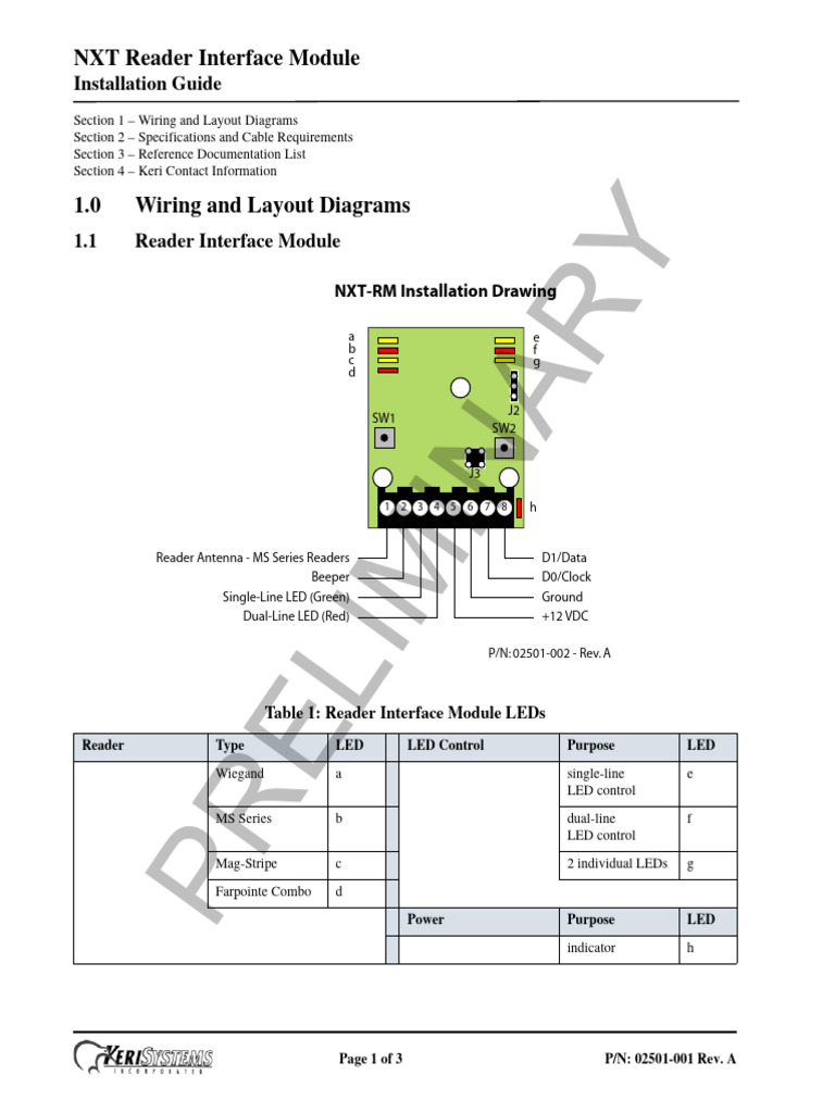 Reader-Interface-Module Installation Guide | PDF | Electrical ...