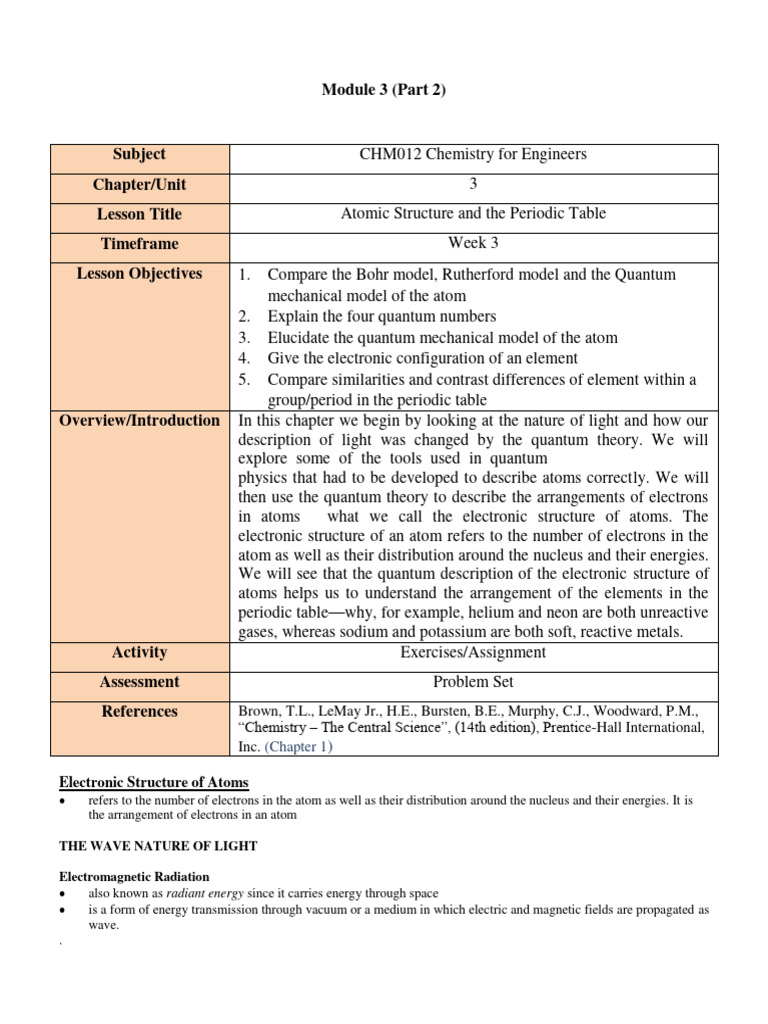CHM012 - Module 3 (Part 2) | Download Free PDF | Atomic Orbital ...