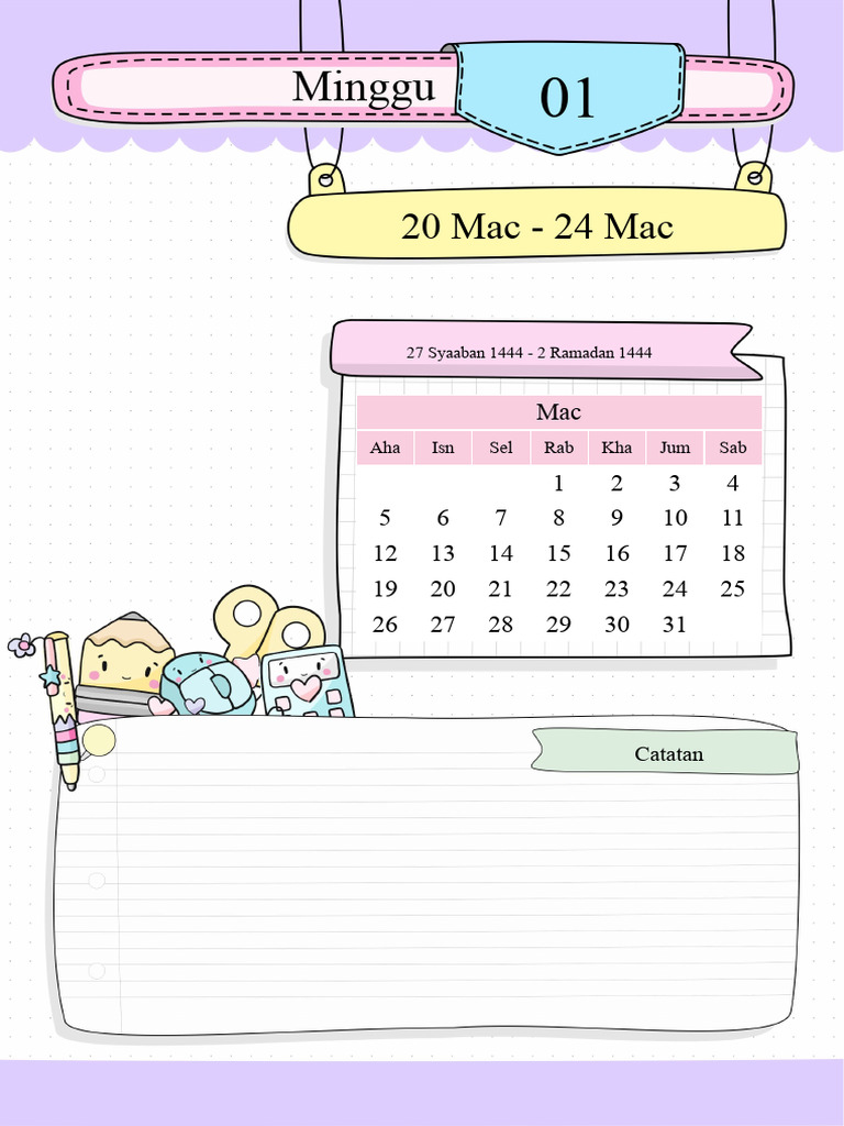 2-DIVIDER MINGGU DAN CUTI 20232024 DESIGN A-KUMP. B (2) | PDF | Shia Islam | Semitic Words And ...