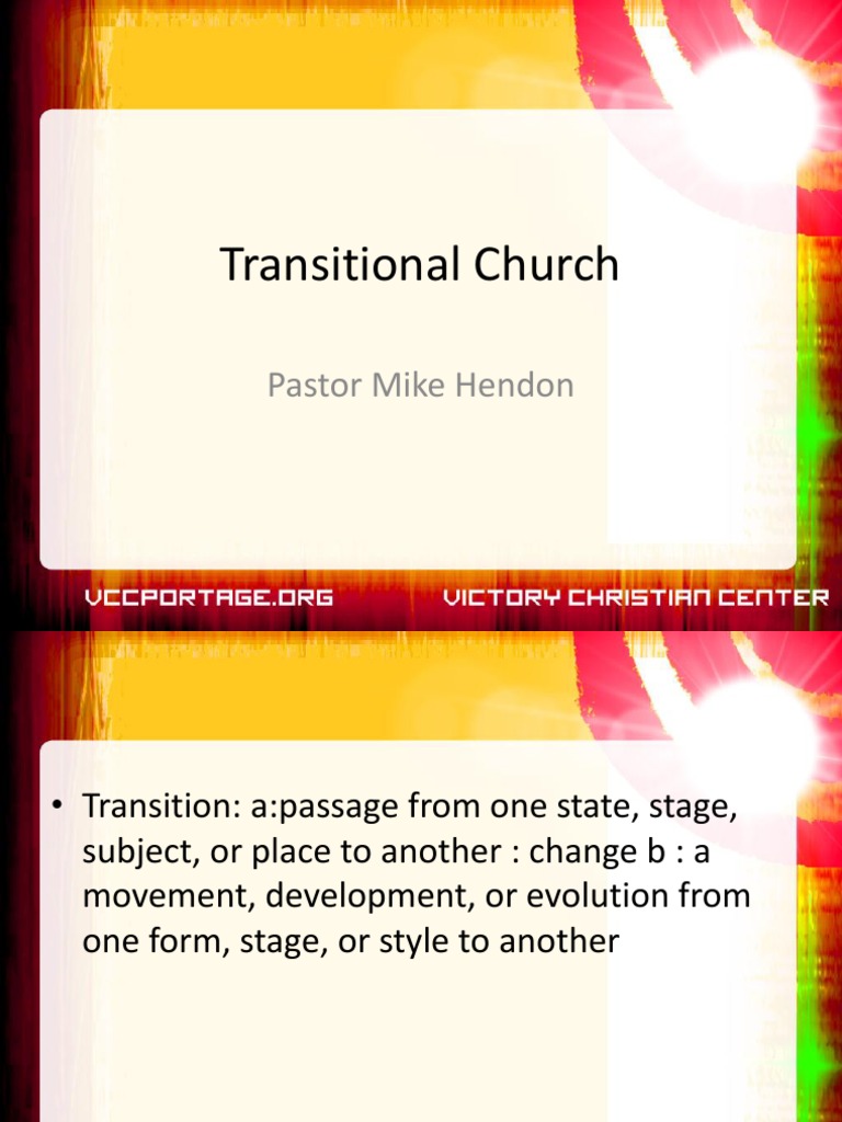 Transitional Church: Pastor Mike Hendon | PDF | Abraham | Theology