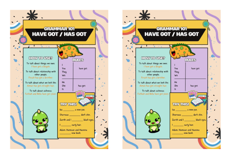 Have Got - Has Got | PDF
