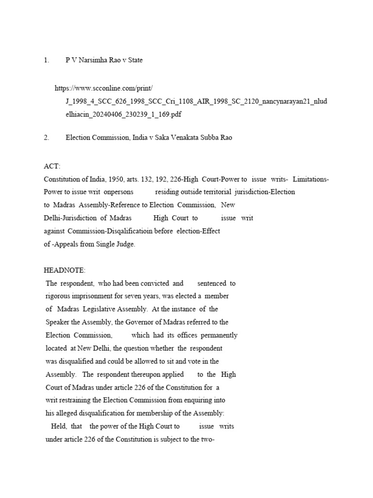 Consti Case Briefs Final | PDF | Appeal | Jurisdiction