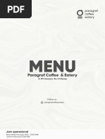 Menu Lengkap Bagi Kopi dan Harga | PDF