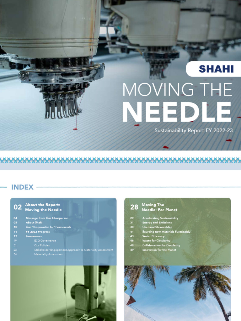 Shahi Exports Sustainability Report 2022-23 | PDF | Textiles ...
