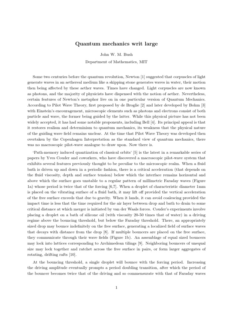 Bush Tti2010 | PDF | Quantum Tunnelling | Quantum Mechanics