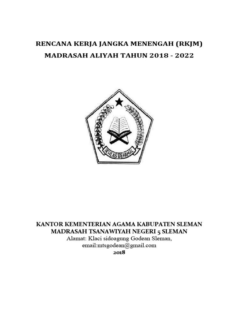 RKJM Madrasah Aliyah 2018-2022 | PDF | Bisnis