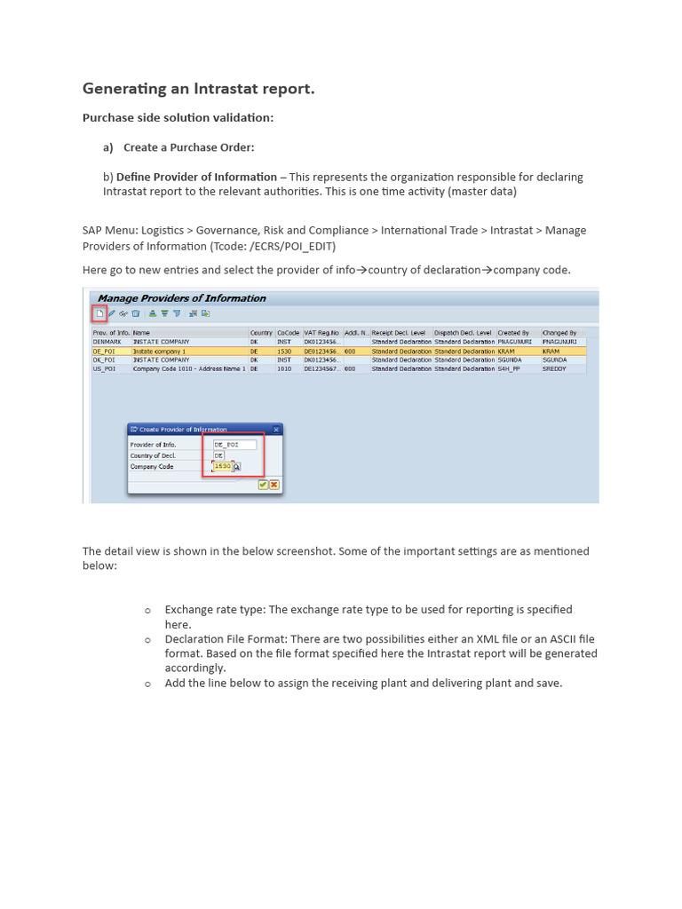 Generating An Intrastat Report | Download Free PDF | Computing | Software