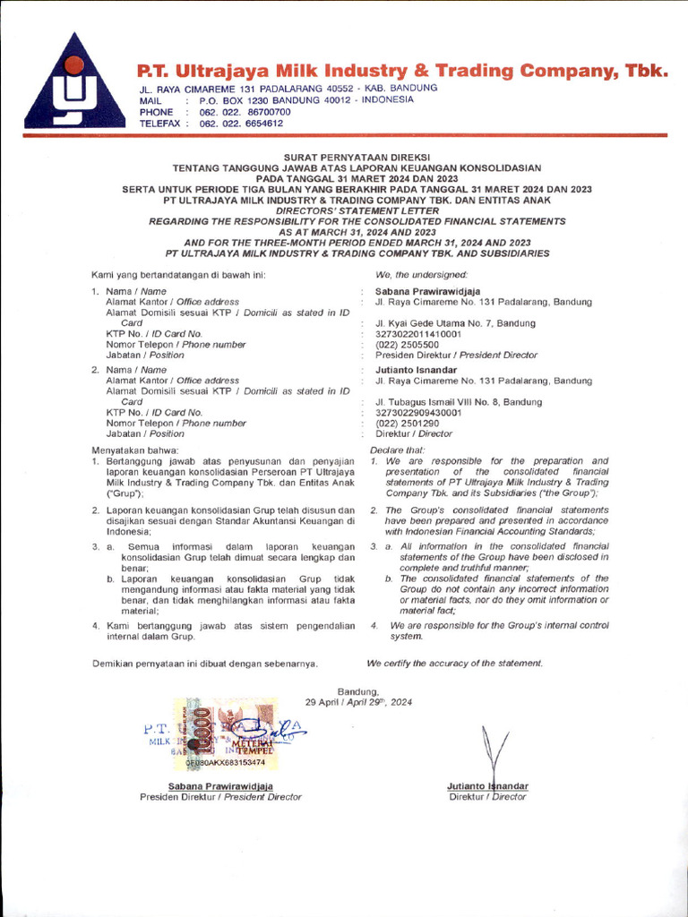 03 - MAR 2024 ULTJ Group - SPD | PDF