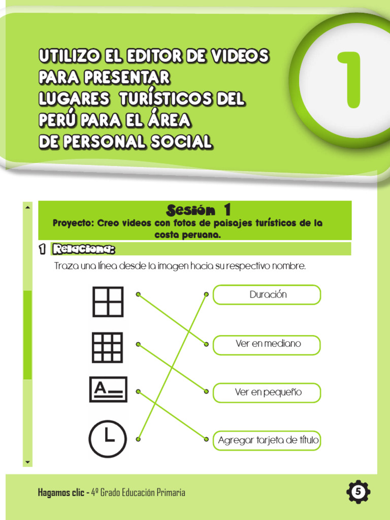 Unidad 1 - Solucionario 4to Grado | PDF | Vídeo | Perú