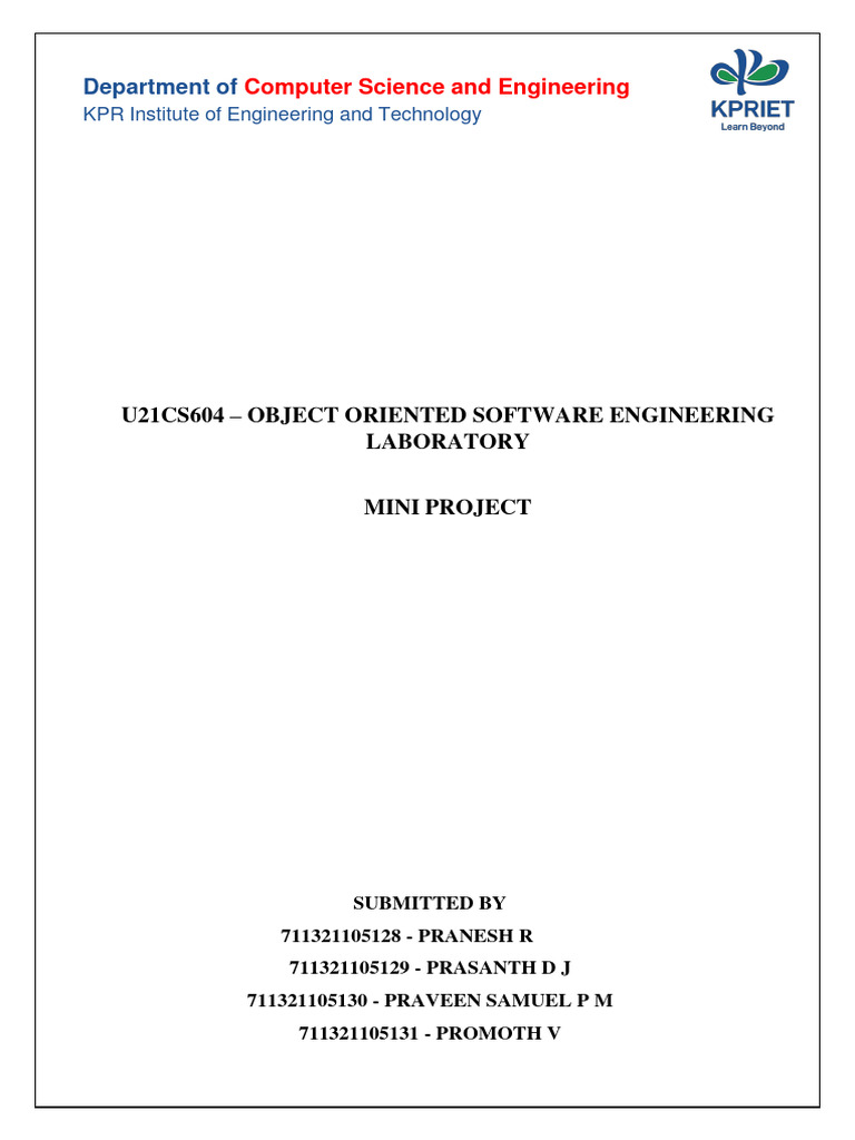 Mini Project Final | PDF | Recruitment | Software Development