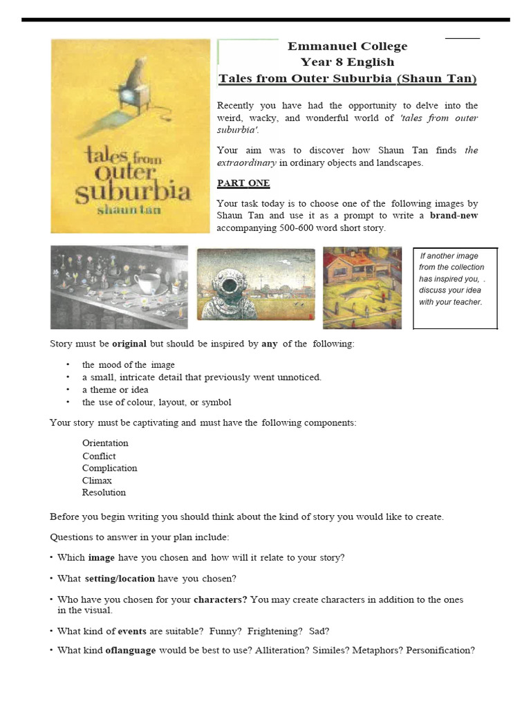 Year 8 Shaun Tan Assessment Booklet | Download Free PDF | Grammar ...