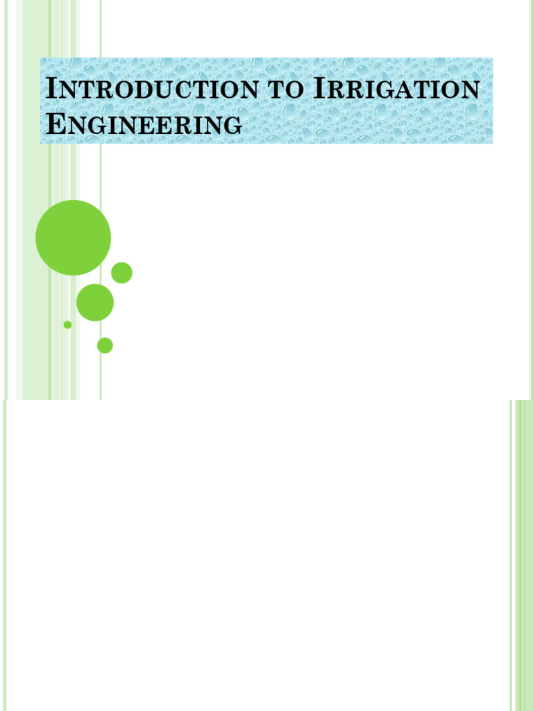 4 Irrigation | PDF | Irrigation | Soil