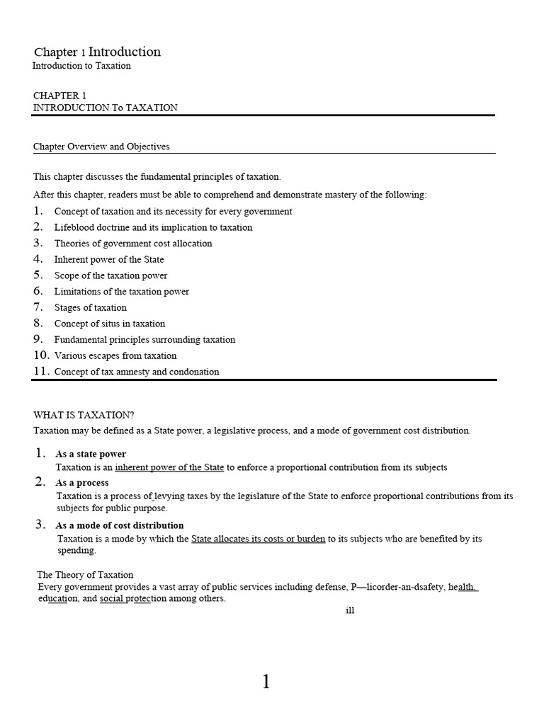 Intax Chapter1-4 | PDF | Taxes | Double Taxation