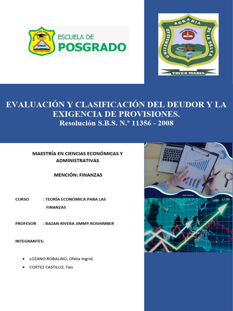 Evaluacion y Clasificacion Del Deudor y La Exigencia de Provisiones ...
