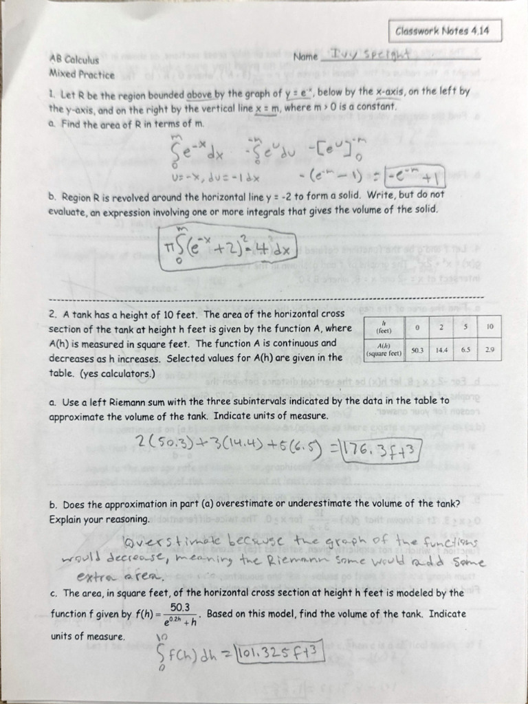 Classwork 4.14 | PDF