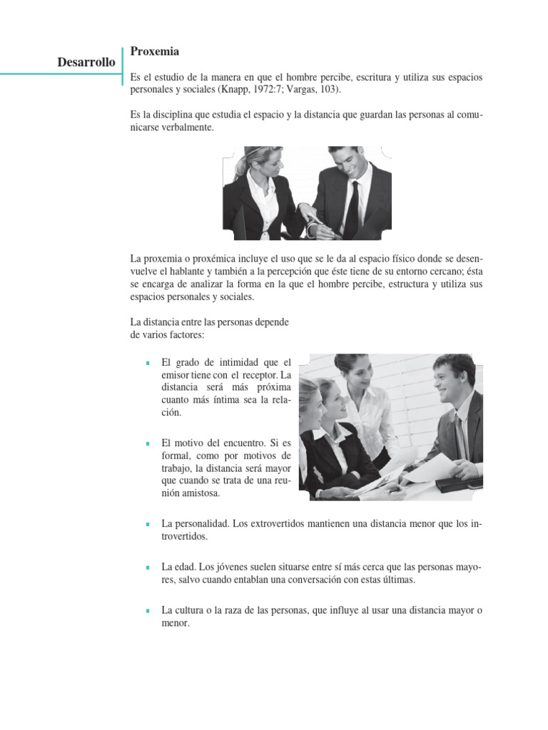 Proxemia | PDF | Sicología | Conceptos psicologicos
