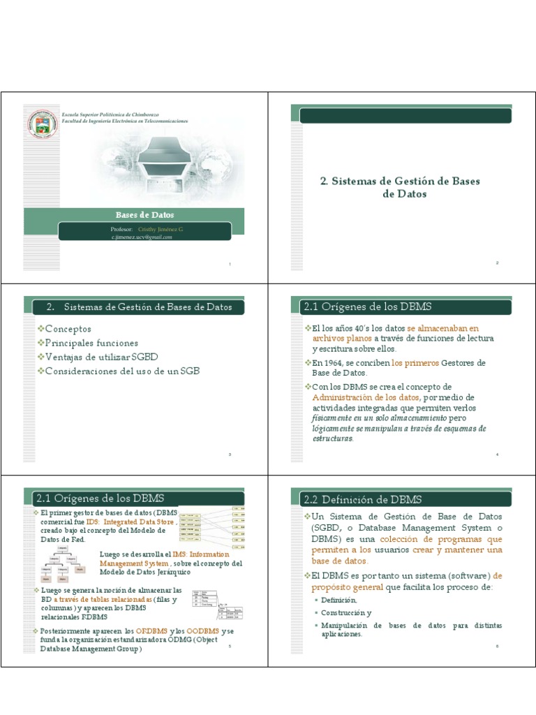 Bases de Batos Cap II | PDF | Informática