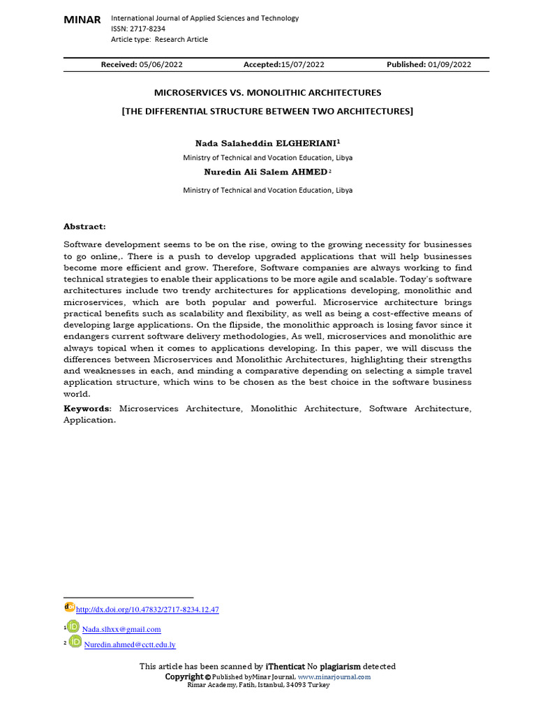 Microservices vs. Monolithic Architectures (The Differential | Download ... Microservices vs. Monolithic Architectures (The Differential | Download ...
